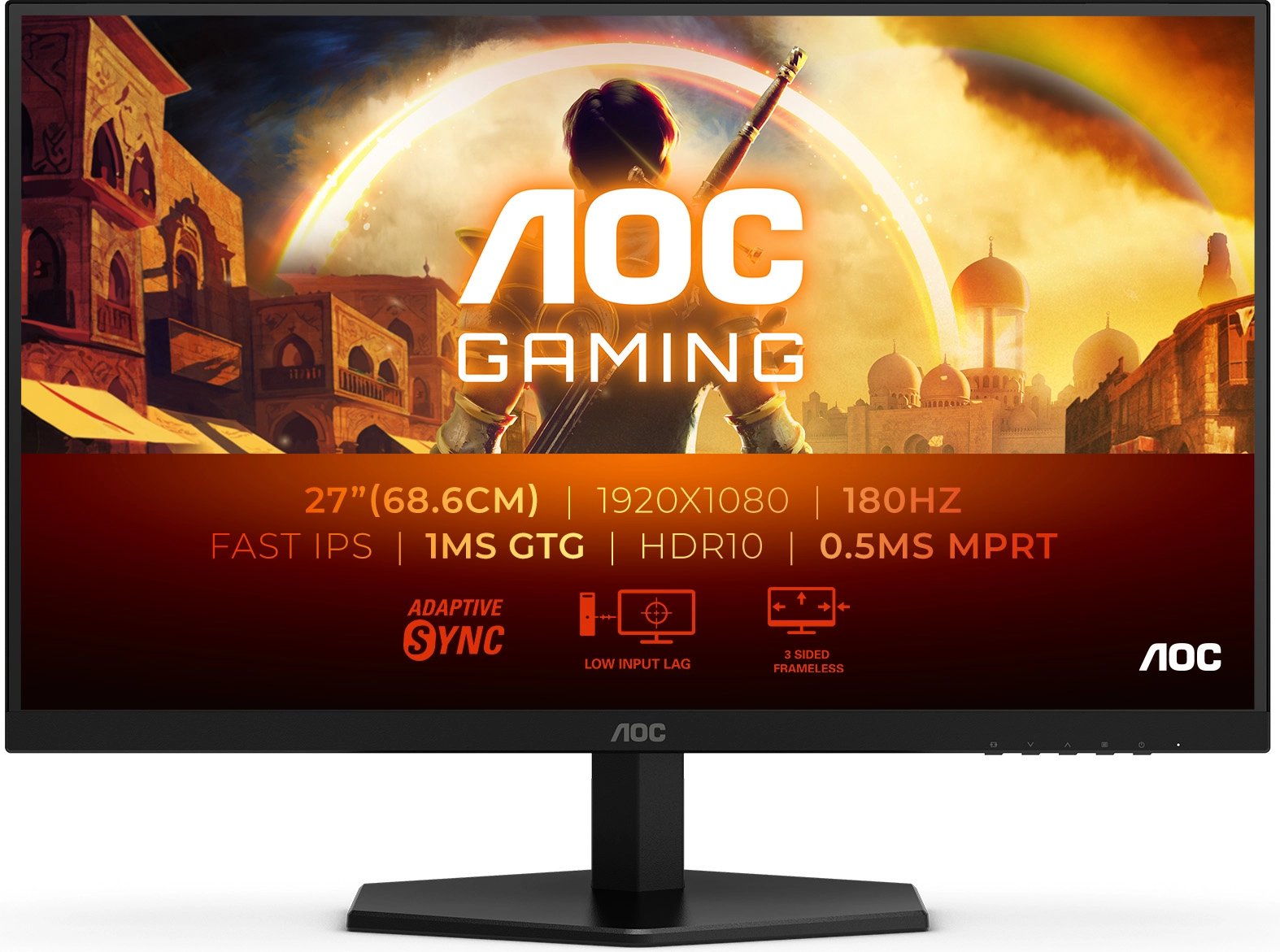 Купити Ігровий монітор AOC 27G42E 27" Full HD Fast IPS 180Hz 0.5ms MPRT ...