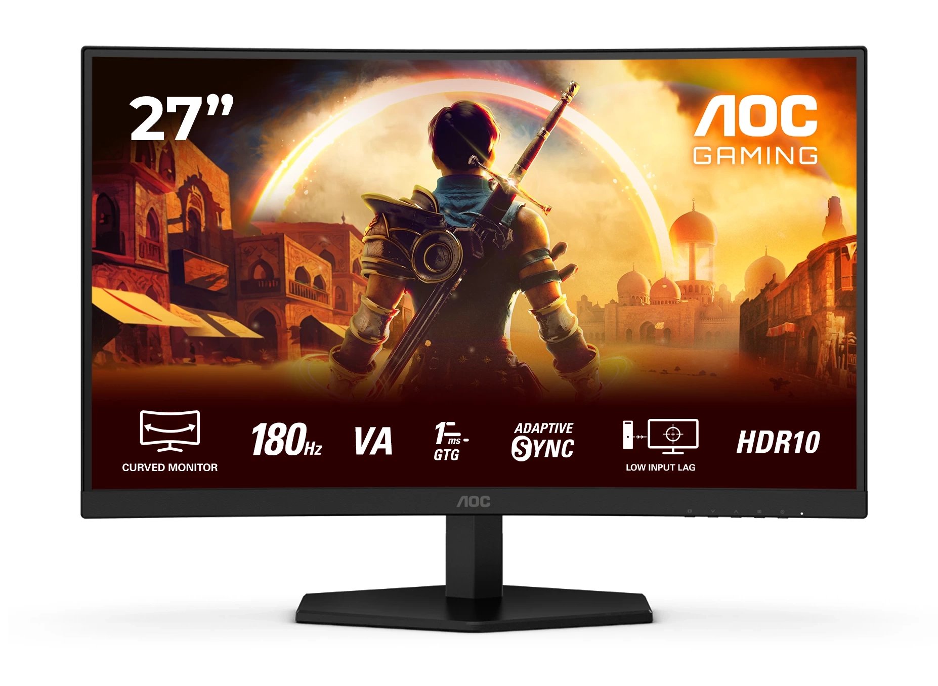Купити Вигнутий ігровий монітор AOC C27G42E 27" Full HD Fast VA 180 Гц ...